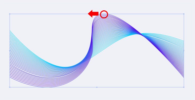 【illustrator】線が流れる背景の作り方「ブレンド」｜DesignSpot デザインスポット
